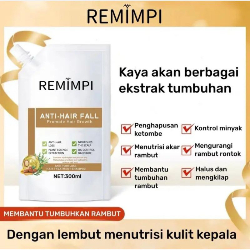 Jual REMIMPI SHAMPOO ANTI HAIR LOSS HAIR TREATMENT SHAMPOO OIL CONTROL ...