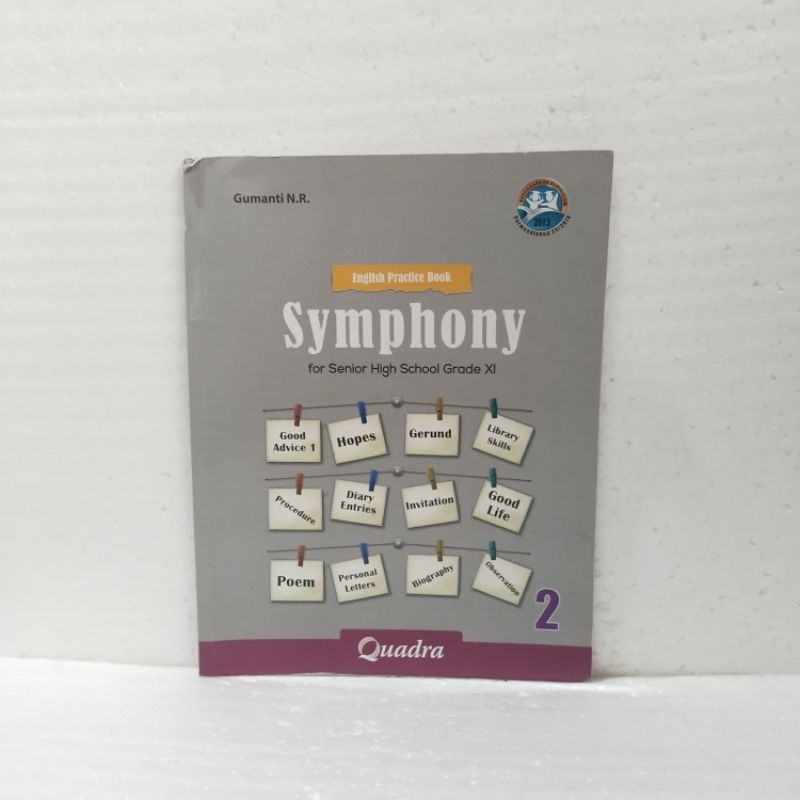 Jual Buku English Practice Book Symphony kelas 2 SMA QUADRA | Shopee Indonesia