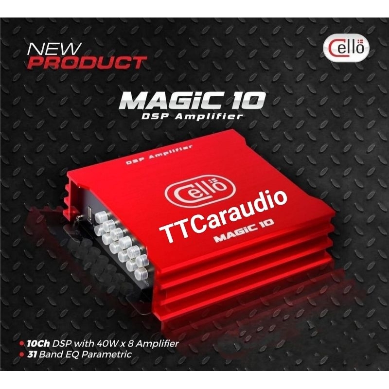 Jual DSP Amplifier Processor Cello Magic 10 10ch DSP with 8ch x 40watt ...