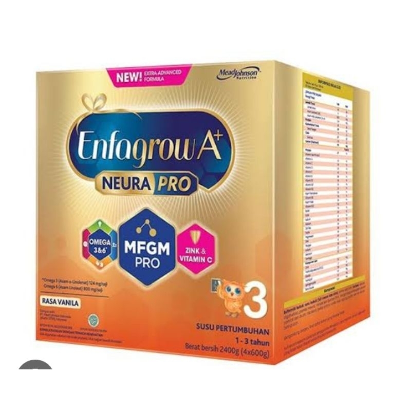 Jual enfagrow 3 vanila 3600gr enfagrow A+ 3 vanila Enfagrow A+3 3600g ...