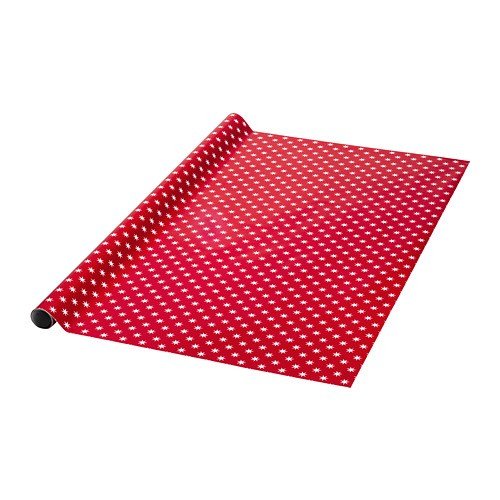 Jual Kertas Kado - Rol Warna Merah Motif Bintang Putih 4 Meter | Shopee ...
