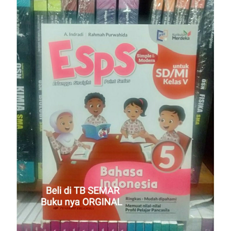 Jual BUKU ESPS BAHASA INDONESIA KLS 5 SD MI KURIKULUM MERDEKA | Shopee Indonesia