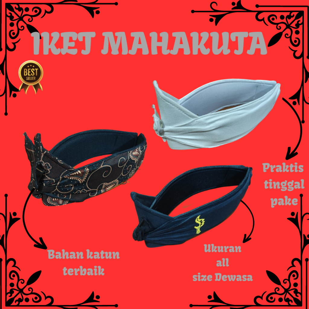 Jual IKET KEPALA SUNDA PRAKTIS / IKET KEPALA PRIA KEREN / IKET KEPALA ...