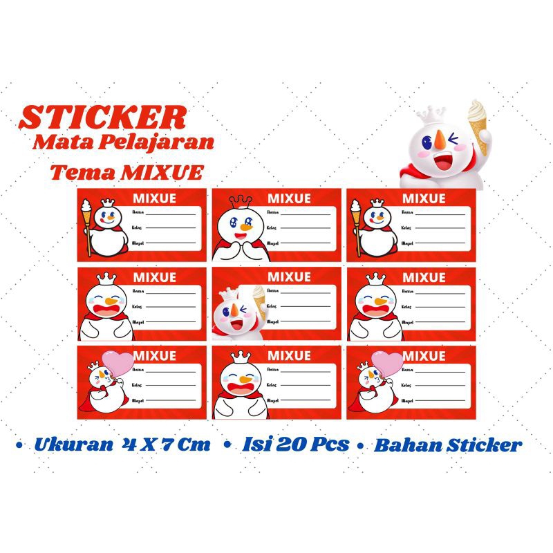 Jual Mapel / stiker mapel / mapel mixue | Shopee Indonesia