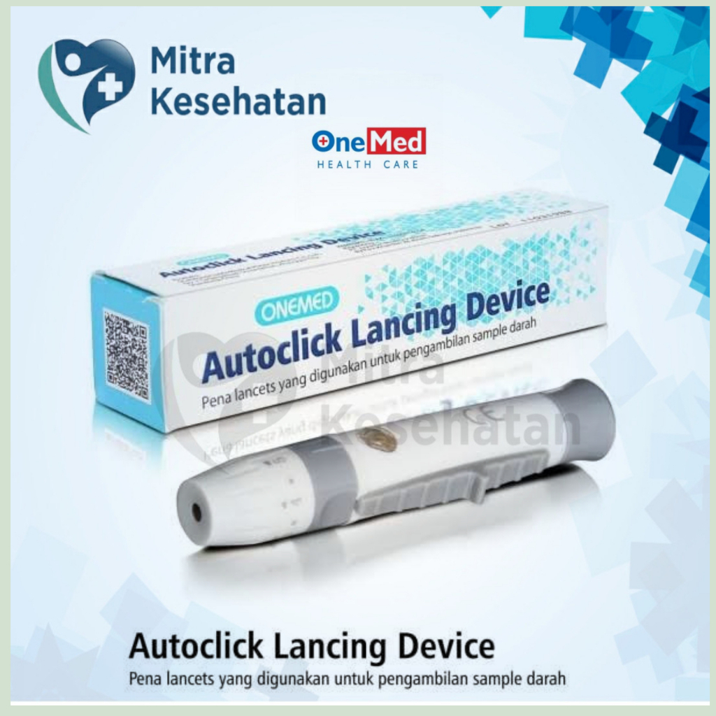 Jual Onemed Autoclick Lancing Device Pen Auto Click Lancet Jarum Tes ...