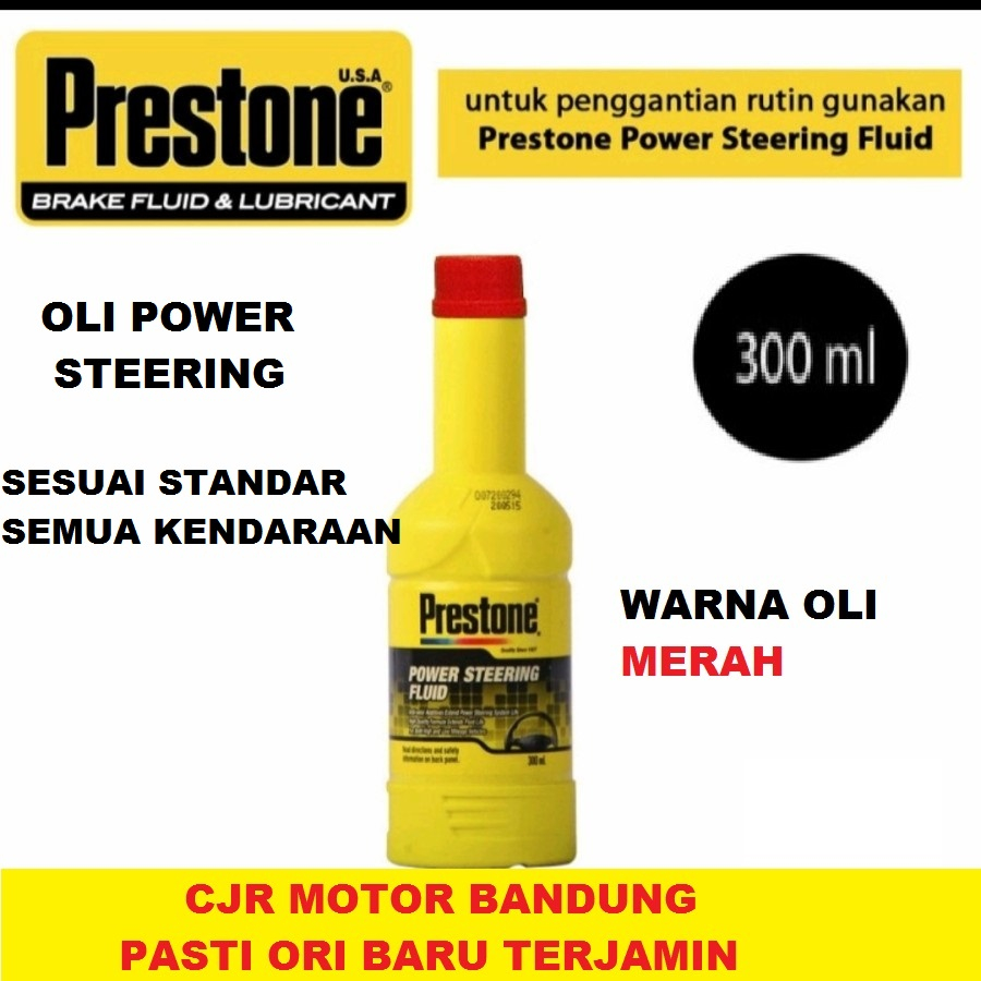 Jual Oli Power Steering Mobil Merk Prestone 300 ml standar untuk semua ...