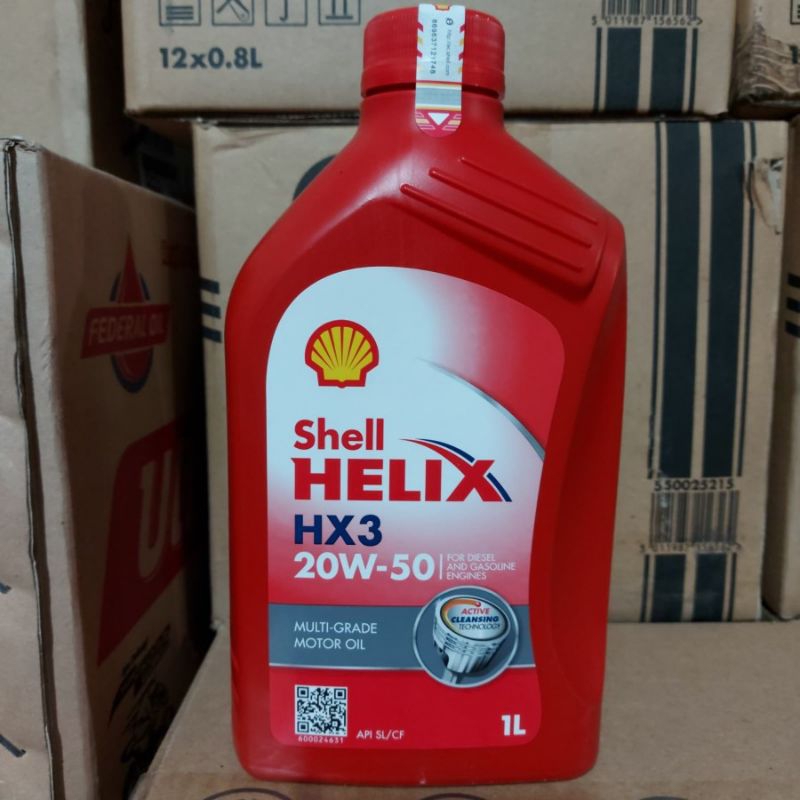Jual Oli Shell Helix HX3 20w 50 1 Liter | Shopee Indonesia