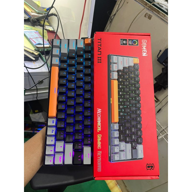 Jual KEYBOARD TITAN III RGB LIGHT PBT keycaps | Shopee Indonesia