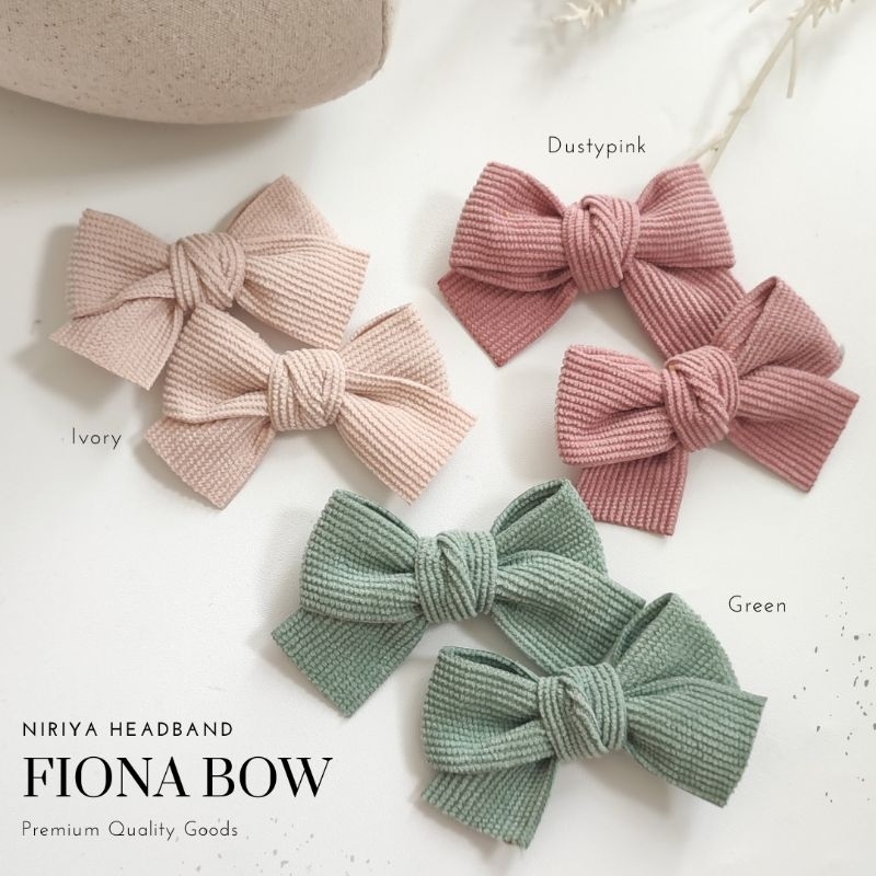 Jual Fiona Bow Jepit Anak (1 pasang) | Hairclip Aligator | Cordoray ...
