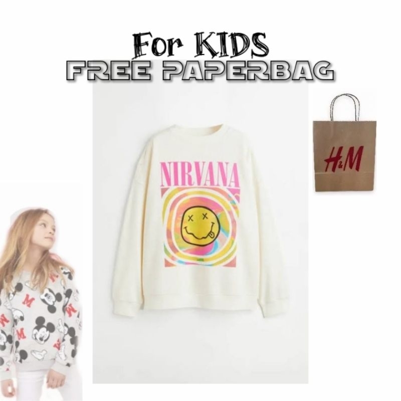 Jual (BISA COD) Sweater Anak Crewneck HM kids Nirvana /Crewneck ... Jual (BISA COD) Sweater Anak Crewneck HM kids Nirvana /Crewneck ...