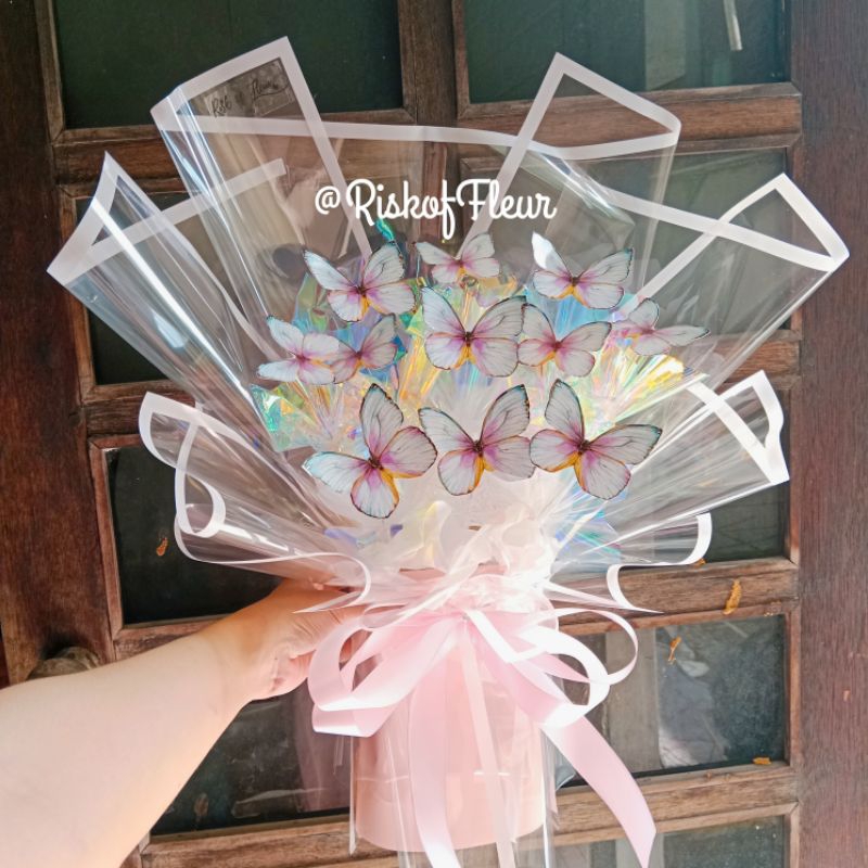 Jual Buket Wisuda | Butterfly Bouquet | Buket LED | Buket Kupu Kupu ...