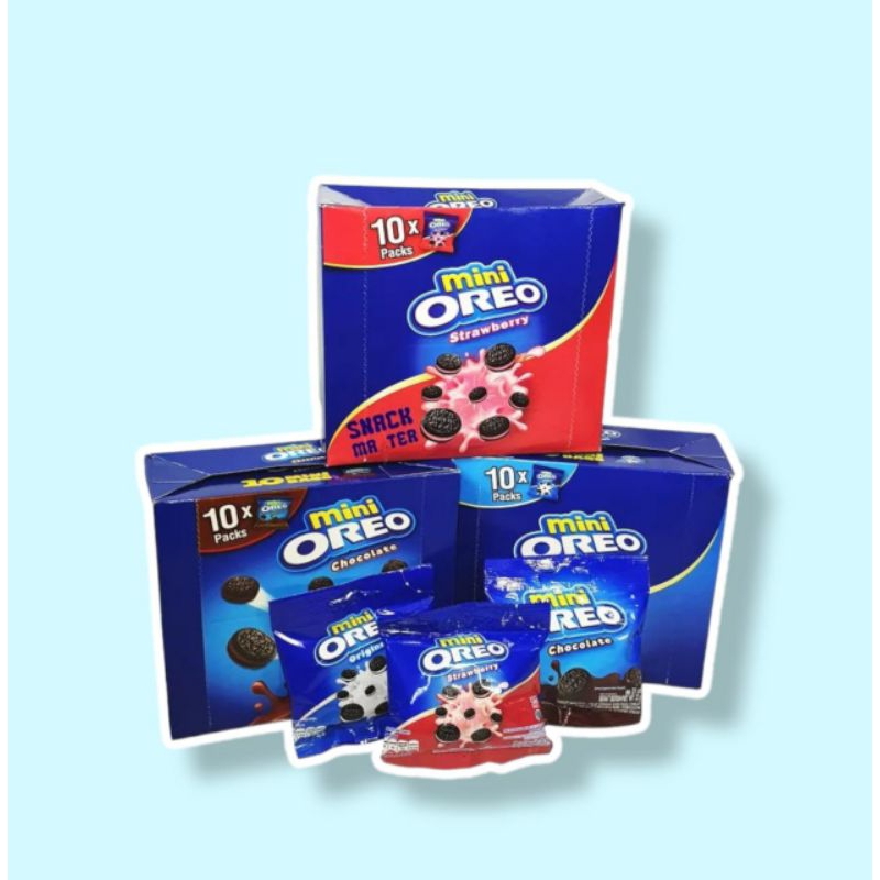 Jual Oreo Biskuit Sandwich Mini Sachet (Isi 10 bks) 25g | Shopee Indonesia