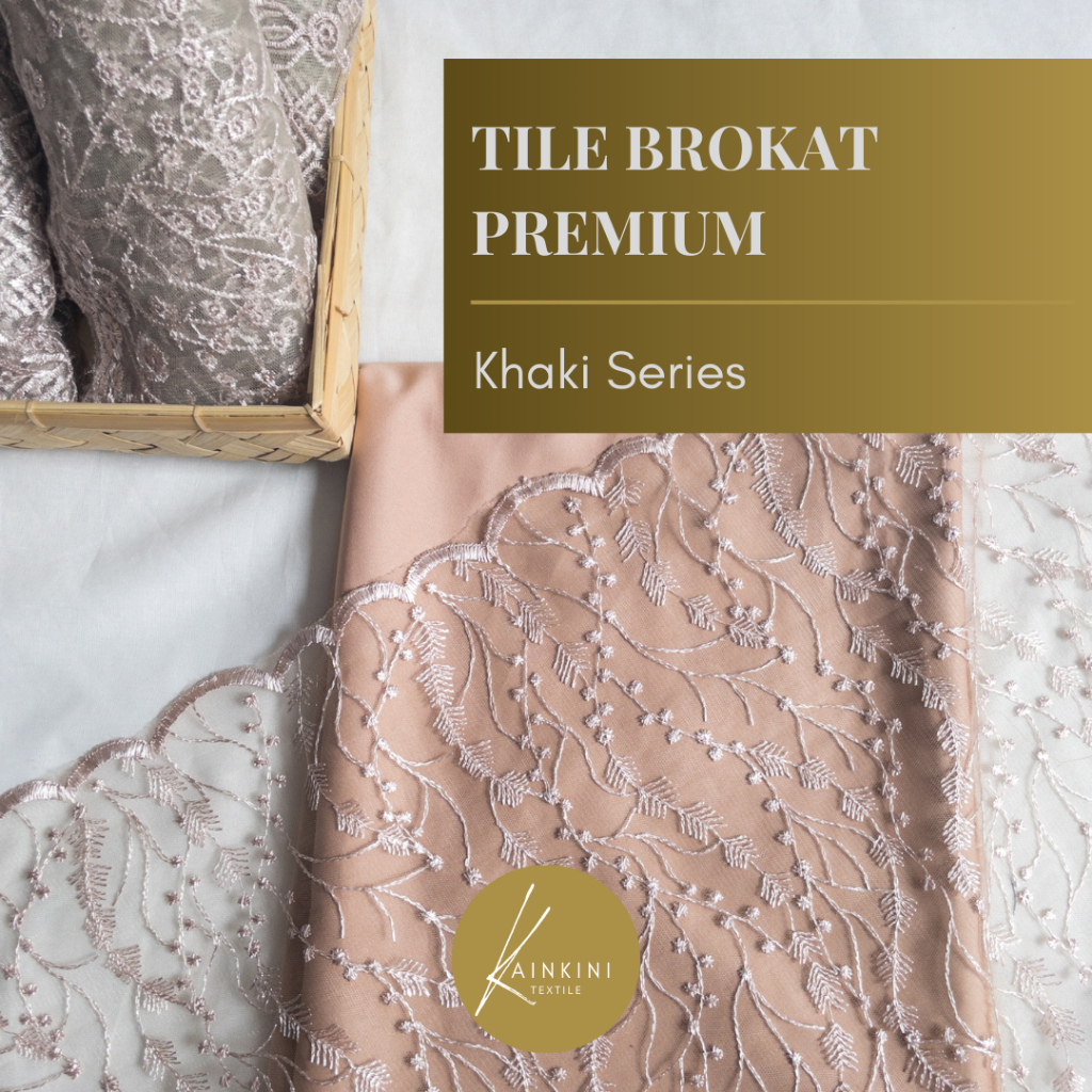 Jual Kain Brokat Bahan Kebaya / Tile Brukat Prancis (½ meter) by ...