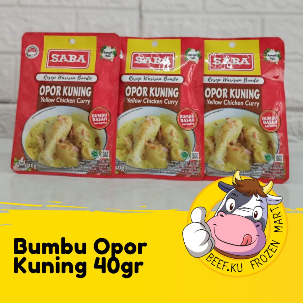 Jual BUMBU SABA 40 GR/BUMBU OPOR KUNING, AYAM GORENG,AYAM GULAI,SEMUR ...