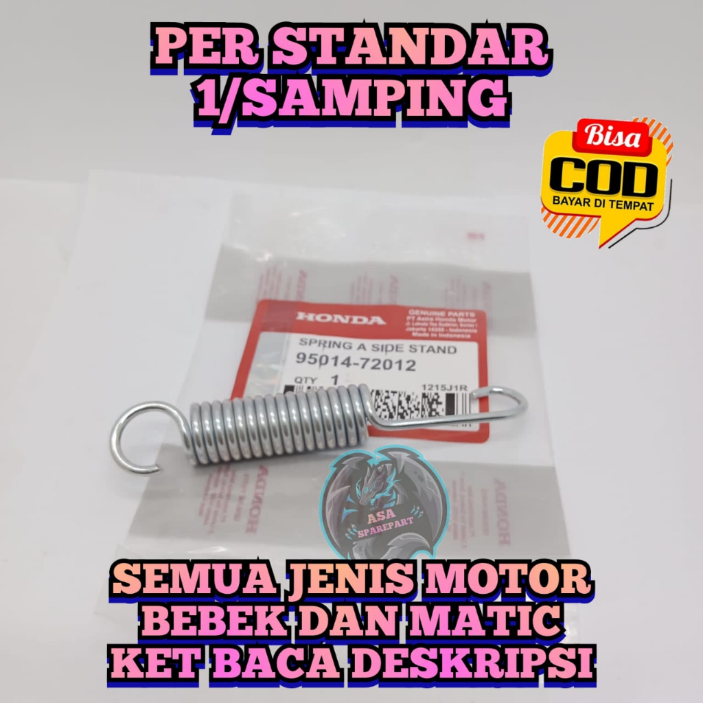 Jual PER STANDAR 1 SAMPING SEMUA JENIS MOTOR BEBEK DAN MATIC KETERANGAN ...
