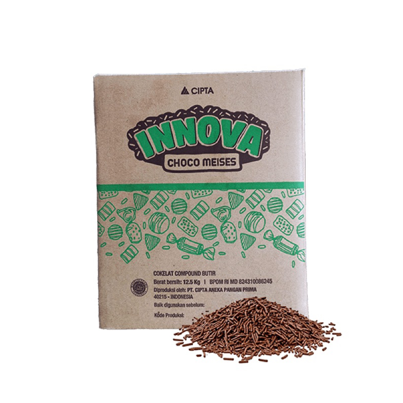 Jual Meses Innova Hijau / Coklat Butir 250gr (repack) | Shopee Indonesia