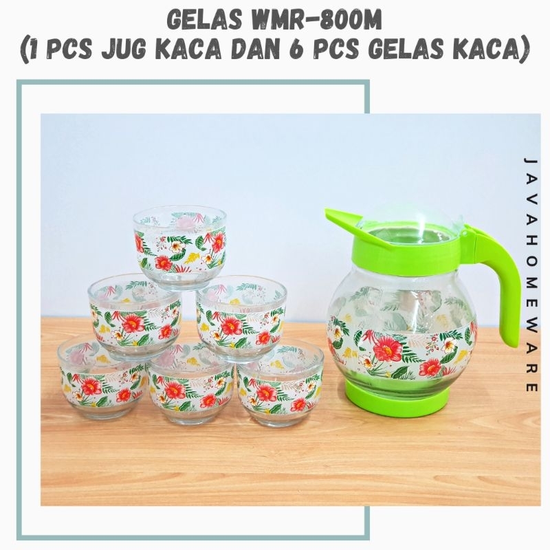 Jual DRINK SET KACA | TEA SET KACA | TEKO SET DAN GELAS | Shopee Indonesia