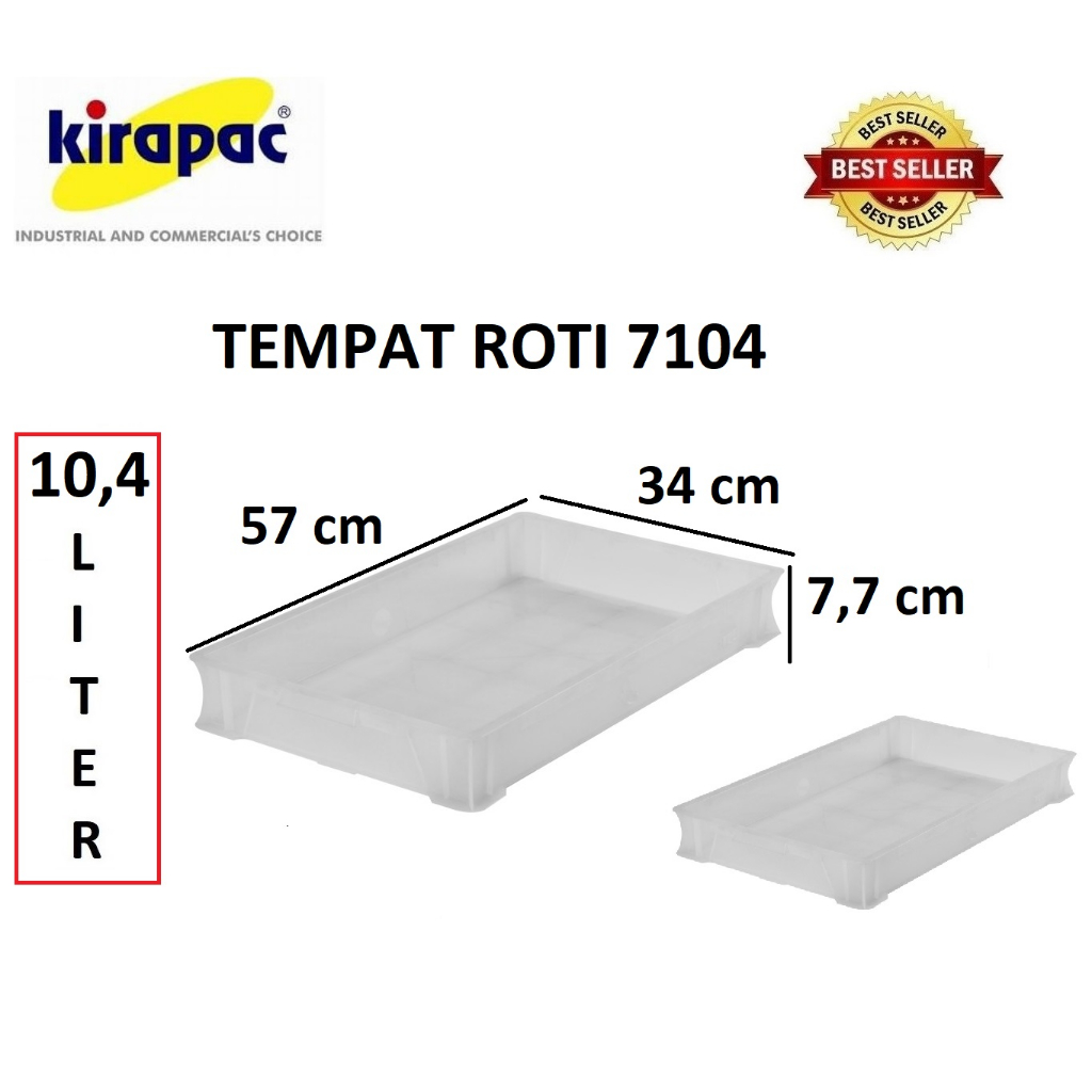 Jual Kirapac Bread Box 7104 - Container Roti Serbaguna | Shopee Indonesia