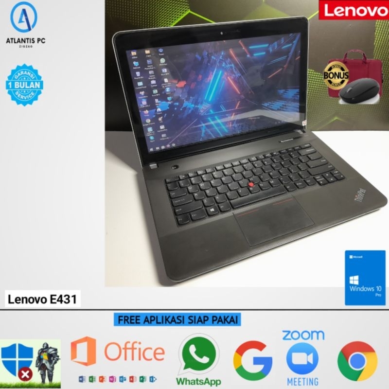 Jual Laptop Lenovo E431 Ram 8GB SSD 256GB Windows 10 SIAP PAKAI !!! | Shopee Indonesia