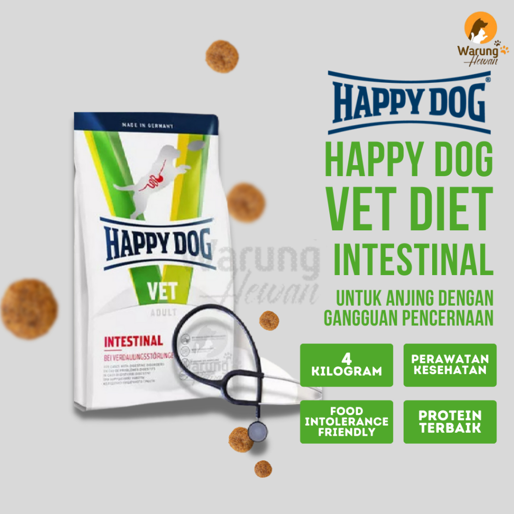 Jual Happy Dog VET Diet Intestinal 4 Kg | Shopee Indonesia