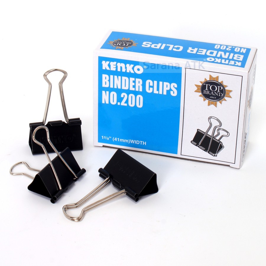 Jual Jepitan Kertas Binder Clips Klip Kenko No 105 107 111 155 200 ...