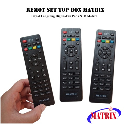 Jual Remote STB Matrix Remot DVB T2 - Remot Set Top Box Matrix | Shopee ...