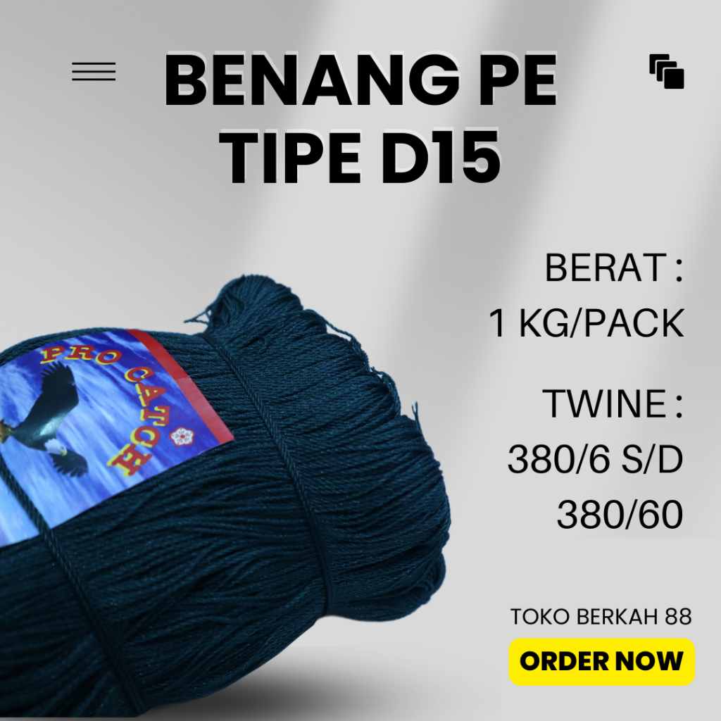 Jual Benang PE Tipe D15 | Shopee Indonesia