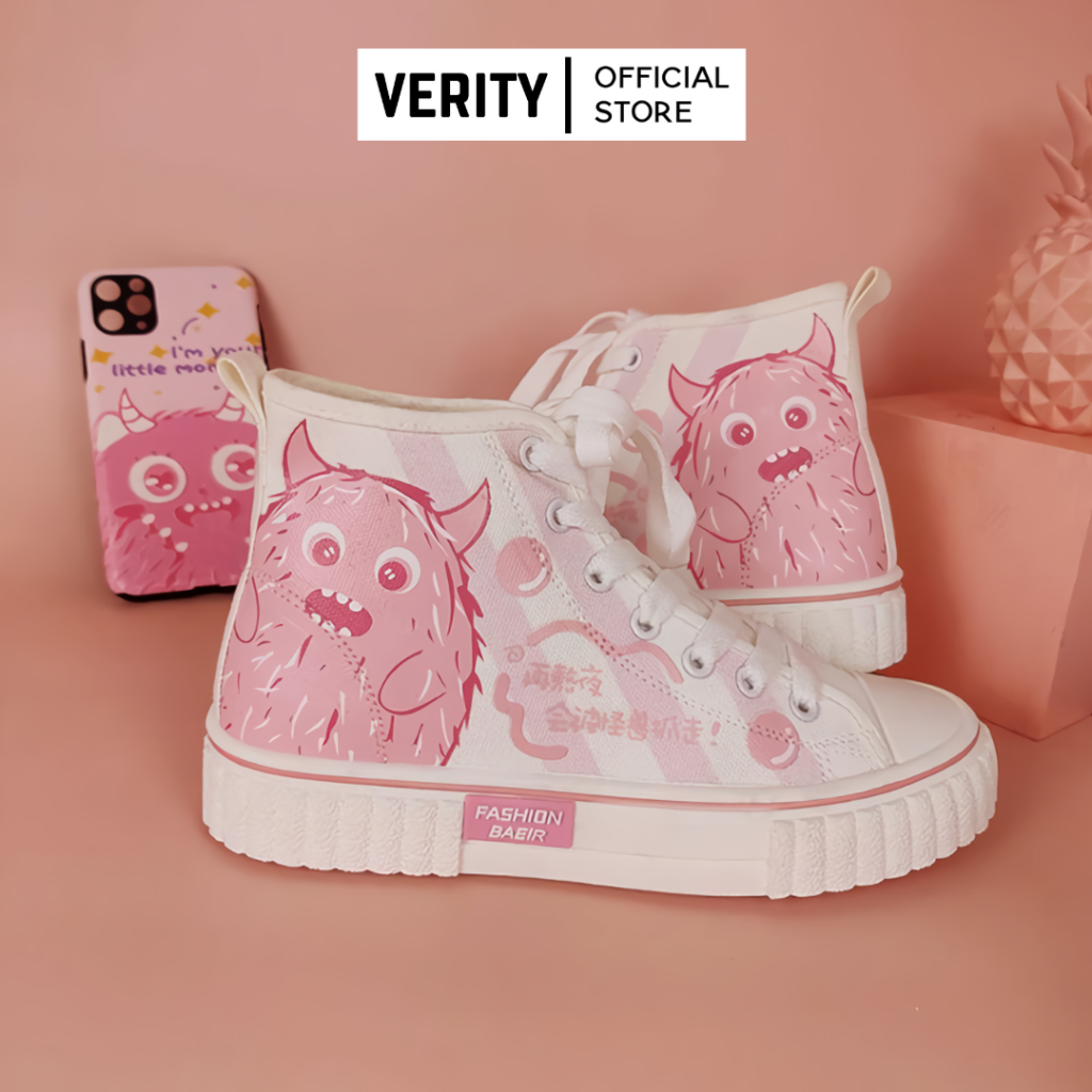 Jual VERITY Sneakers Wanita Monster Pink Korean Style | Shopee Indonesia