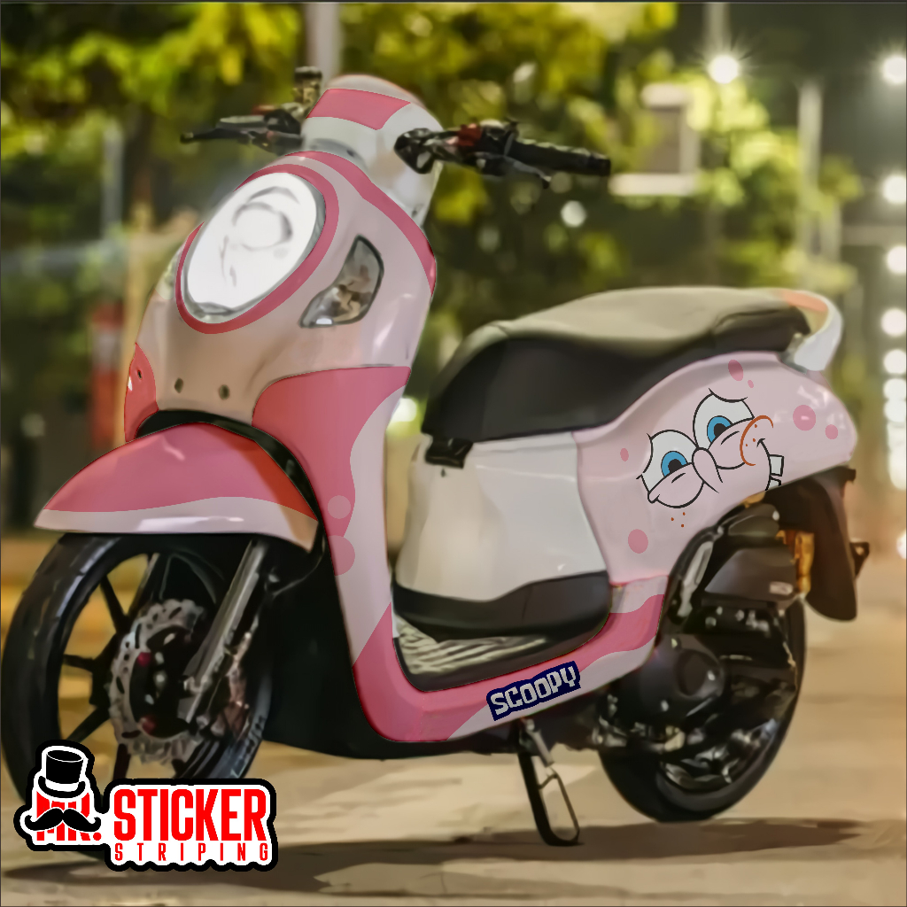 Jual Decal scoopy full body Full Blok custom sticker spongebob keren ...