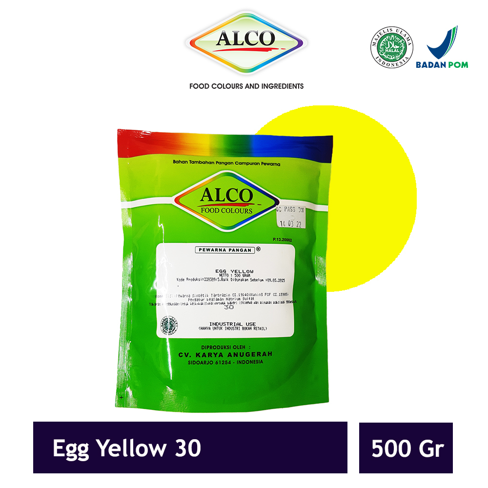 Jual Pewarna Makanan Kue Bubuk ALCO 500 gr Mixing Colour Warna Merah ...