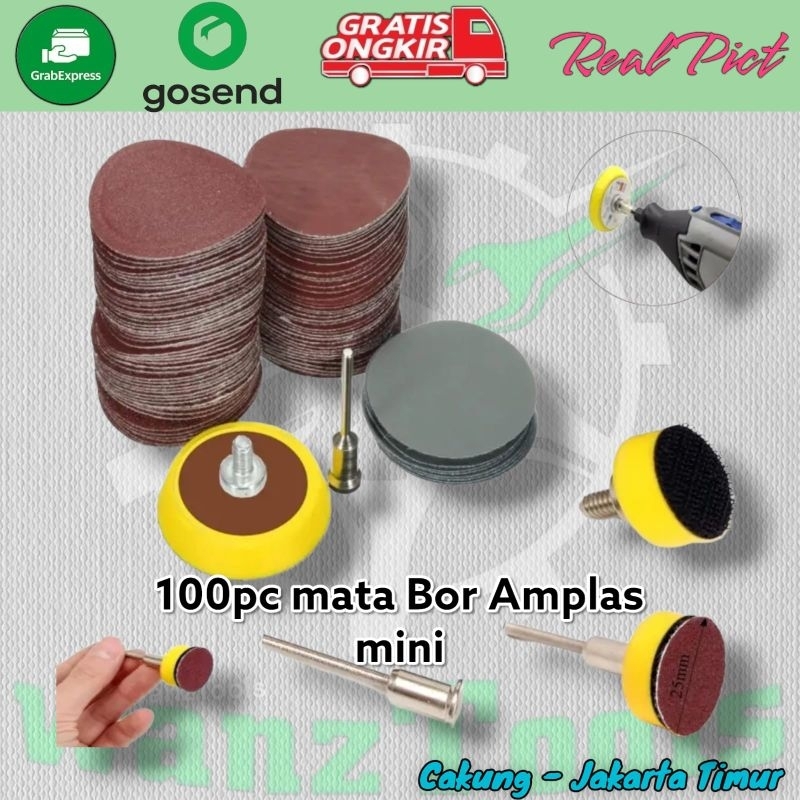 Jual Mata Bor Amplas Poles Mini Set 100pcs - Mini Polishing Drill Set ...