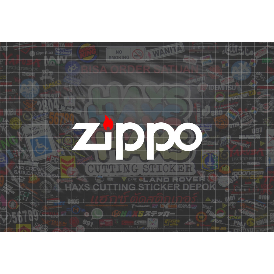 Jual Cutting Sticker Zippo Ukuran 10 Cm Untuk Motor Mobil V2 | Shopee ...