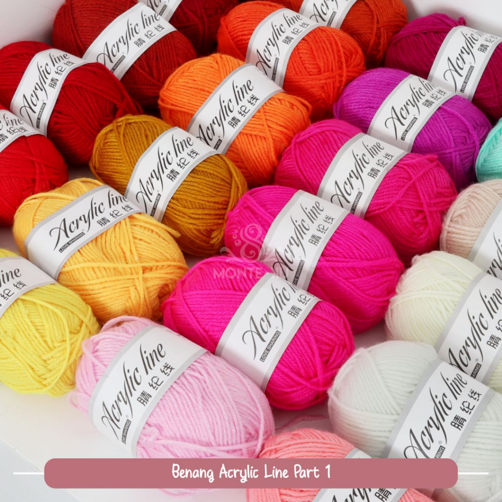 Jual Acrylic Line Benang Wol Wool 2 mm 50 gram | Shopee Indonesia