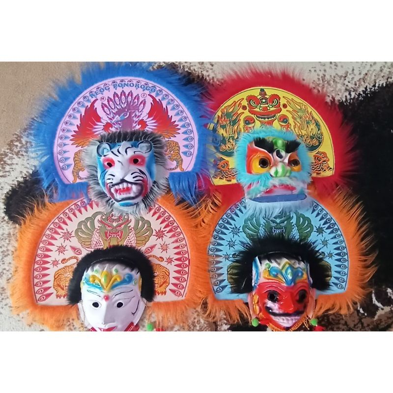 Jual Topeng Reog Barongsai Harimau Topeng Jaranan Mainan Anak / Topeng ...