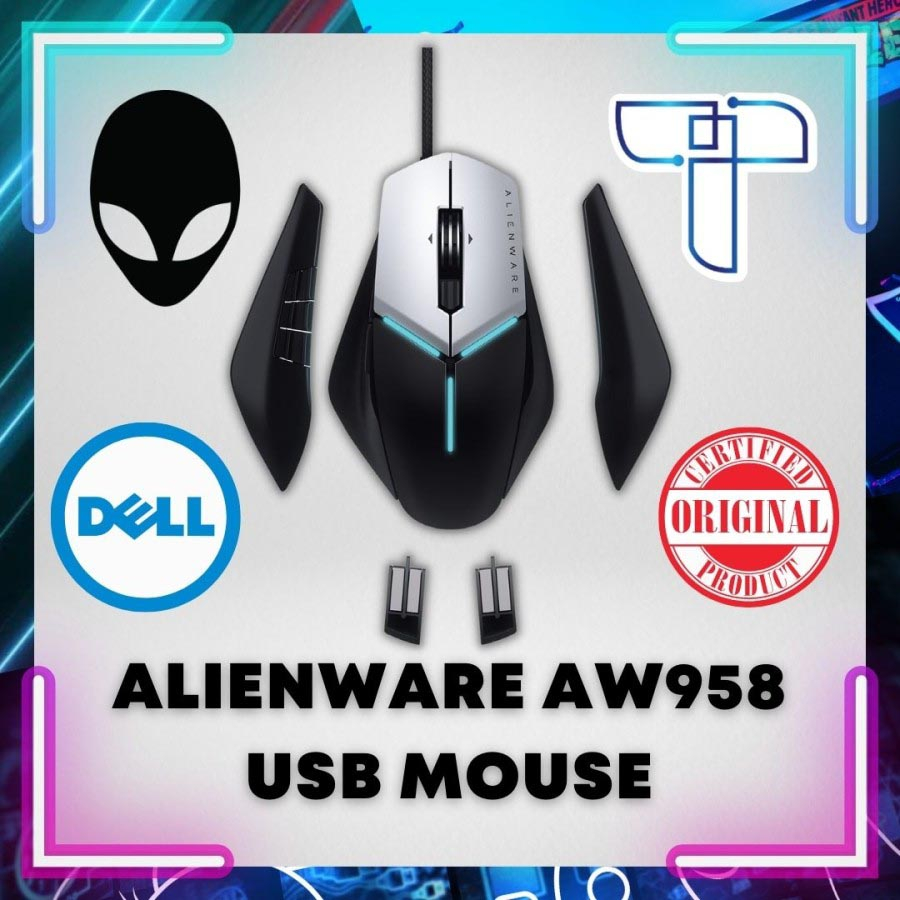 Jual Mouse Alienware AW958 Original USB Mouse Gaming | Shopee Indonesia
