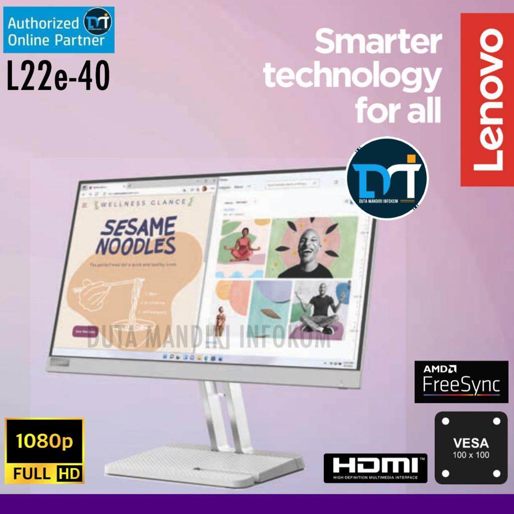 Jual Lenovo L22e-40 22" Inch - FHD 75Hz FreeSync HDMI VGA VESA Monitor ...
