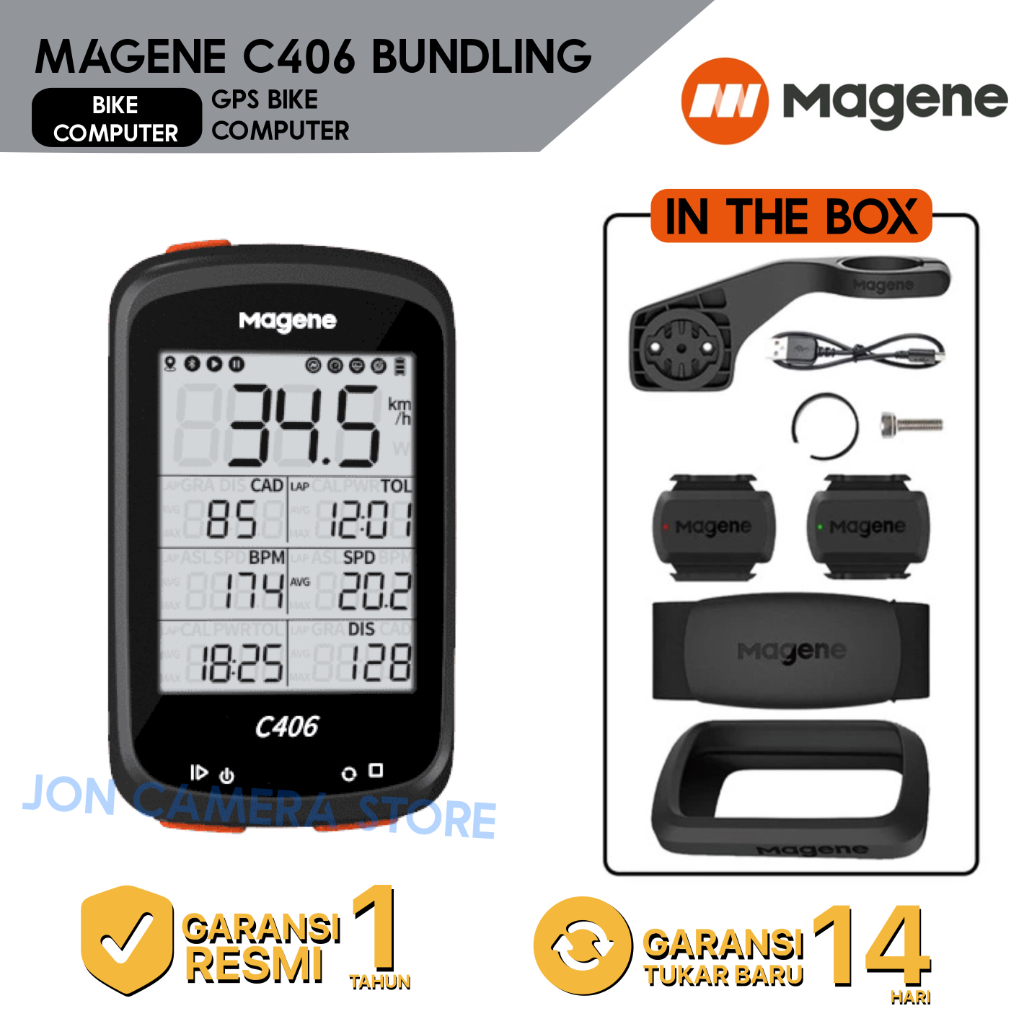 Jual Magene Bike Computer C406 Bundling | Shopee Indonesia