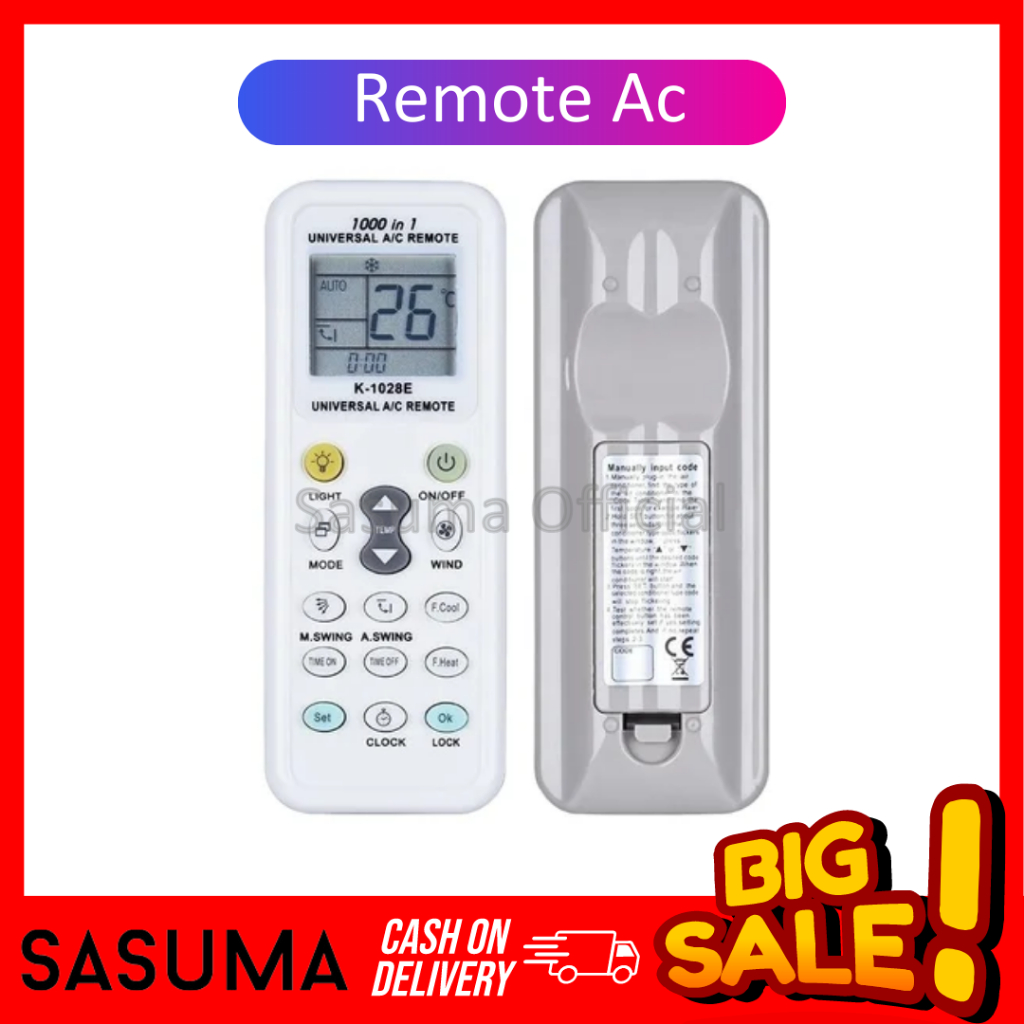 Jual SASUMA Remote AC Universal Semua Merek Multi Remot AC | Shopee ...