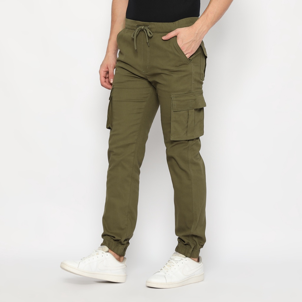 Jual Zweckout Label Celana Jogger Cargo Pants Pria Panjang Slimfit Joger Jumbo Army | Shopee ...