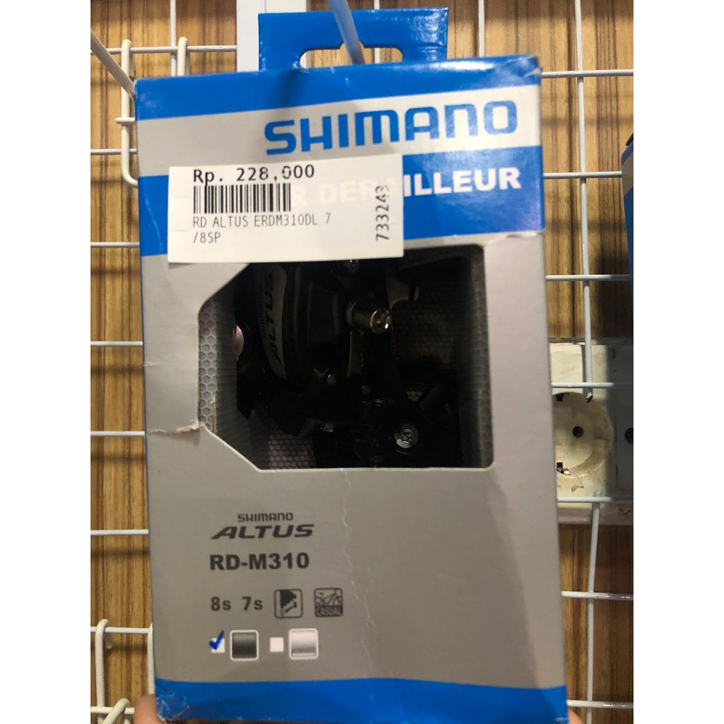 Jual REAR DERAILLEUR SHIMANO ALTUS M310 ERDM310DL 8 SPEED GS BLACK - RD ...