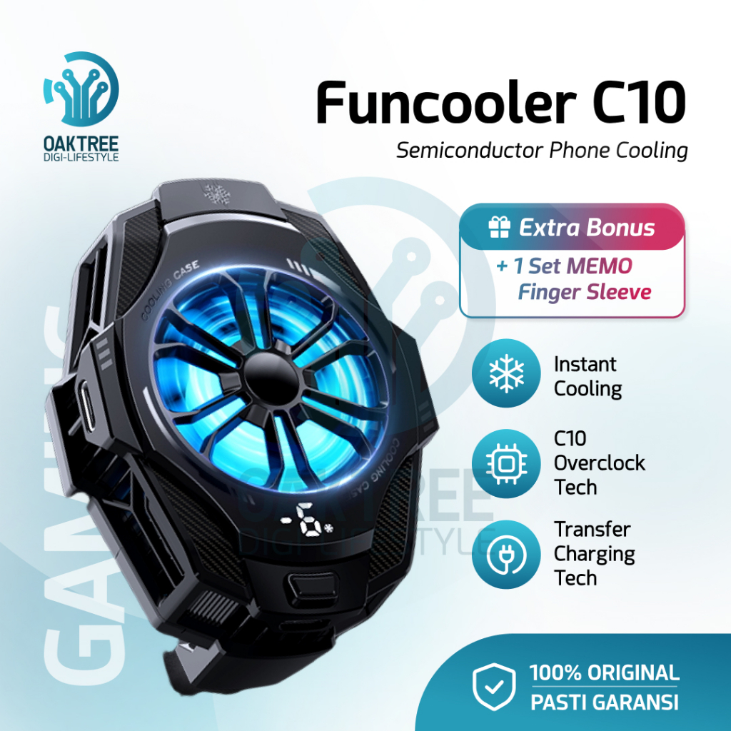 Jual Funcooler C10 Fan Cooler Radiator Pendingin HP Cooling Fan gaming ...