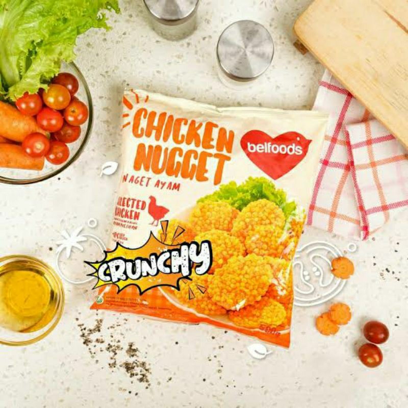 Jual Belfoods Chicken Nugget Crunchy 500gr | Naget Ayam Crunchy ...
