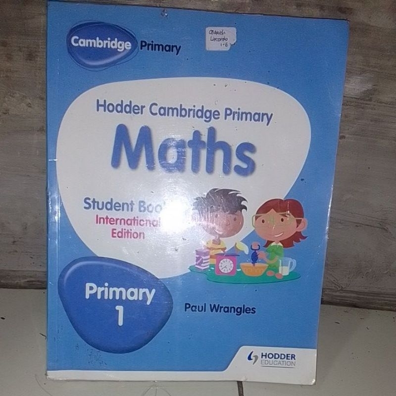 Jual buku hodder cambridge primary maths 1/primary1 student book ...