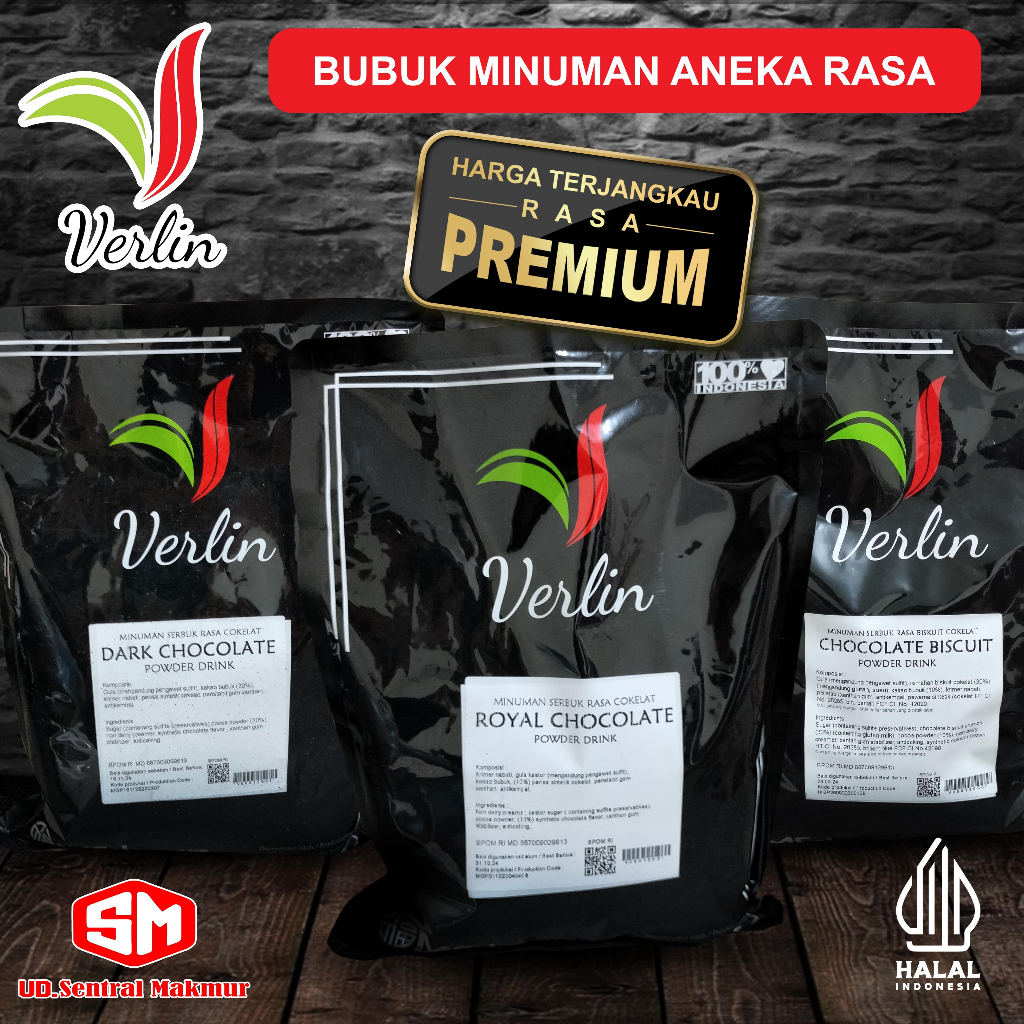 Jual BUBUK MINUMAN MERK "VERLIN" ANEKA VARIAN RASA | Shopee Indonesia