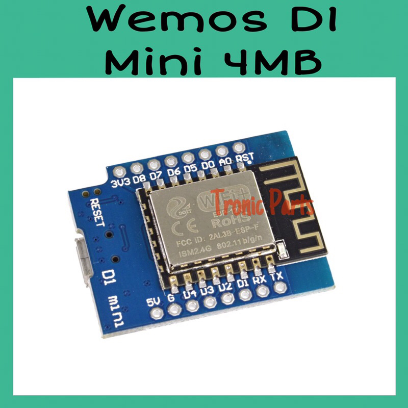 Jual WEMOS D1 MINI 4MB CH340 LUA WIFI IOT NODEMCU ESP8266 ESP-12 BOARD | Shopee Indonesia