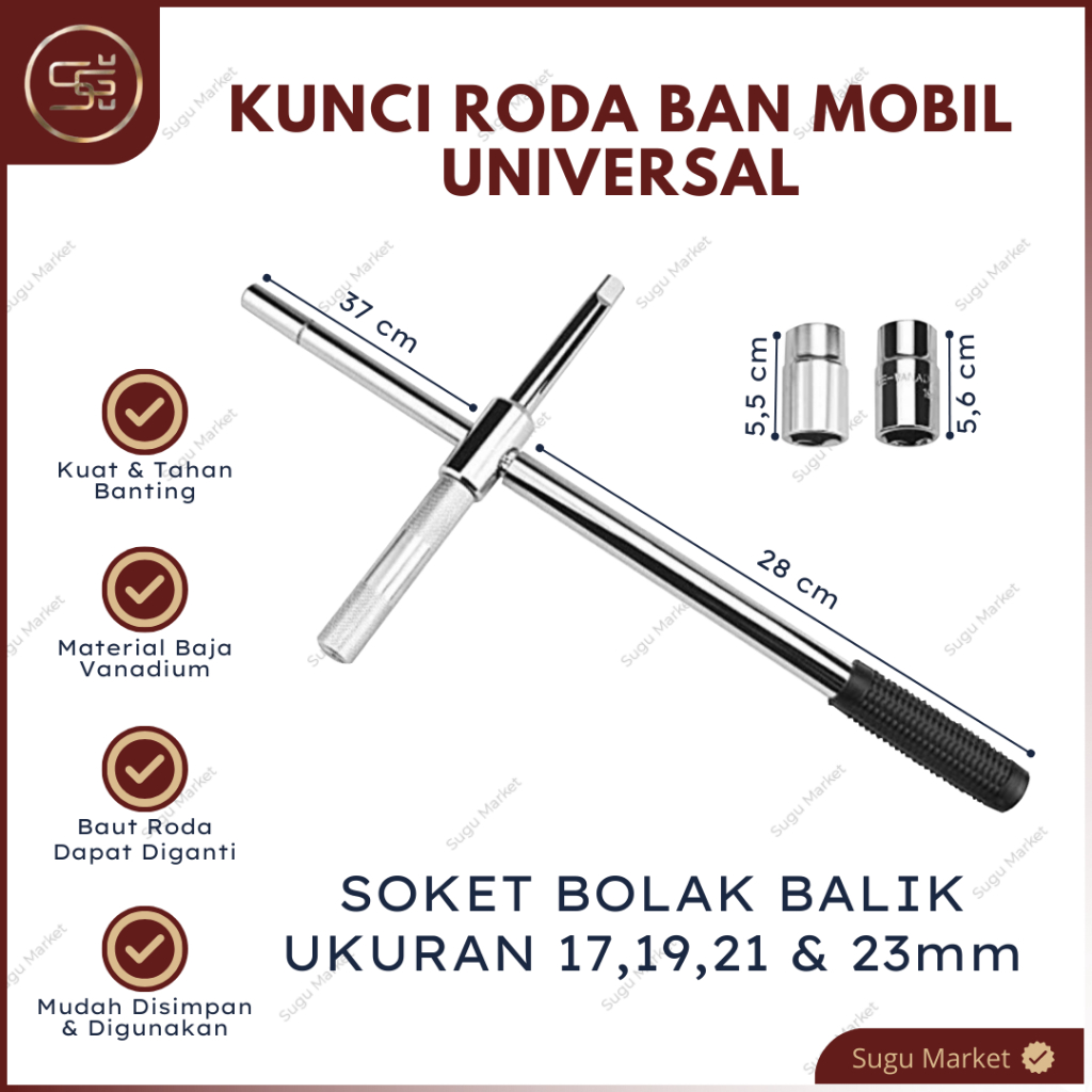 Jual Kunci Ban Mobil Telescopic / Kunci Roda Mobil / Kunci Roda Palang ...