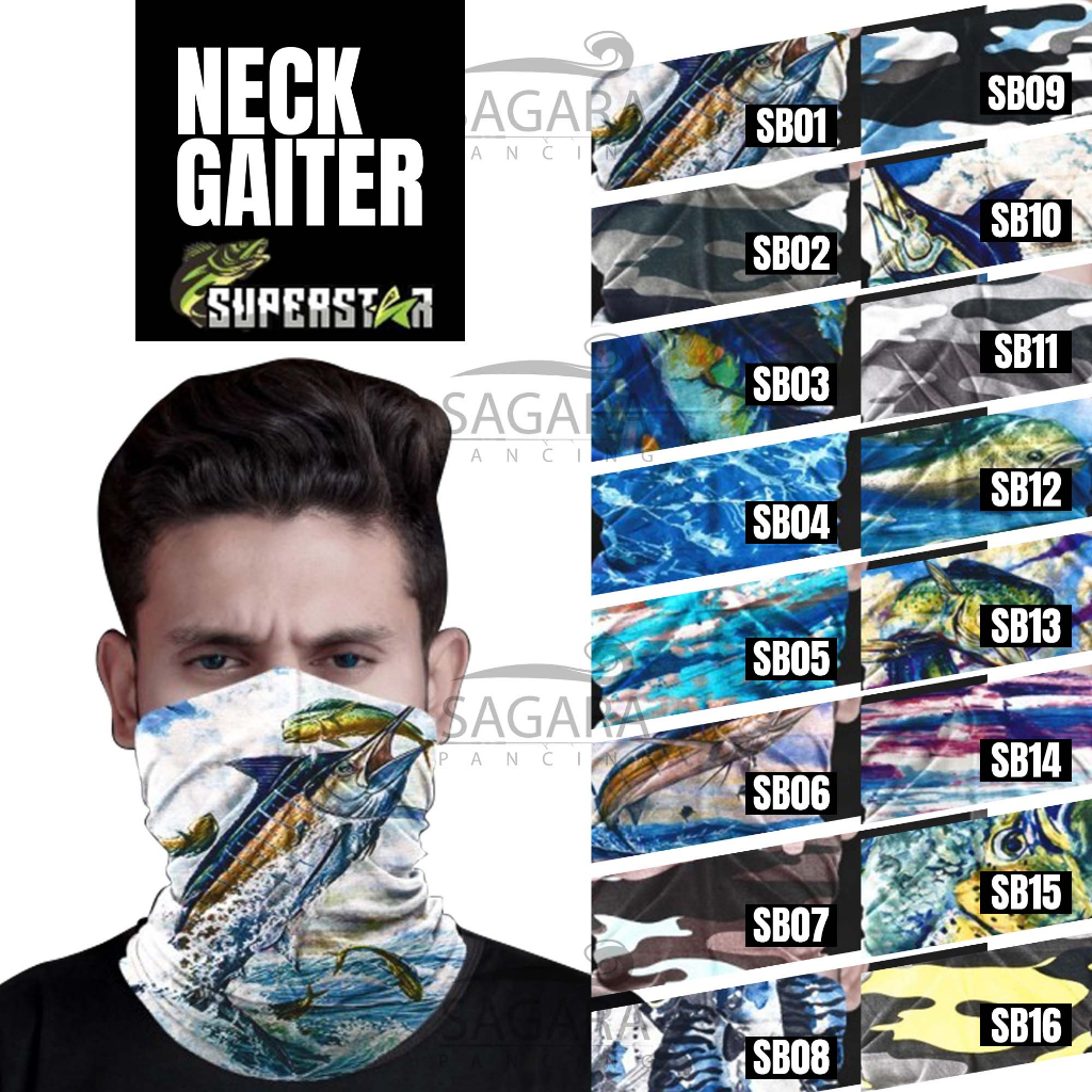 Jual Neck Gaiter FireLock Face Mask FireLock Buff Super Star UV Shield ...