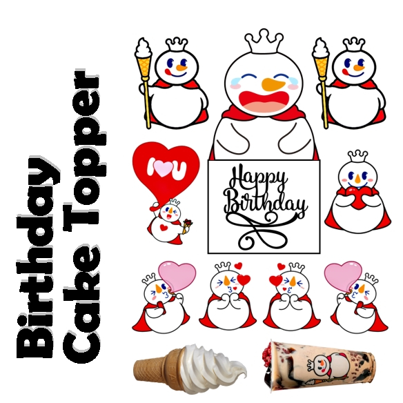 Jual Topper Kue Mixue Dekorasi Tart Topper Mixue | Shopee Indonesia