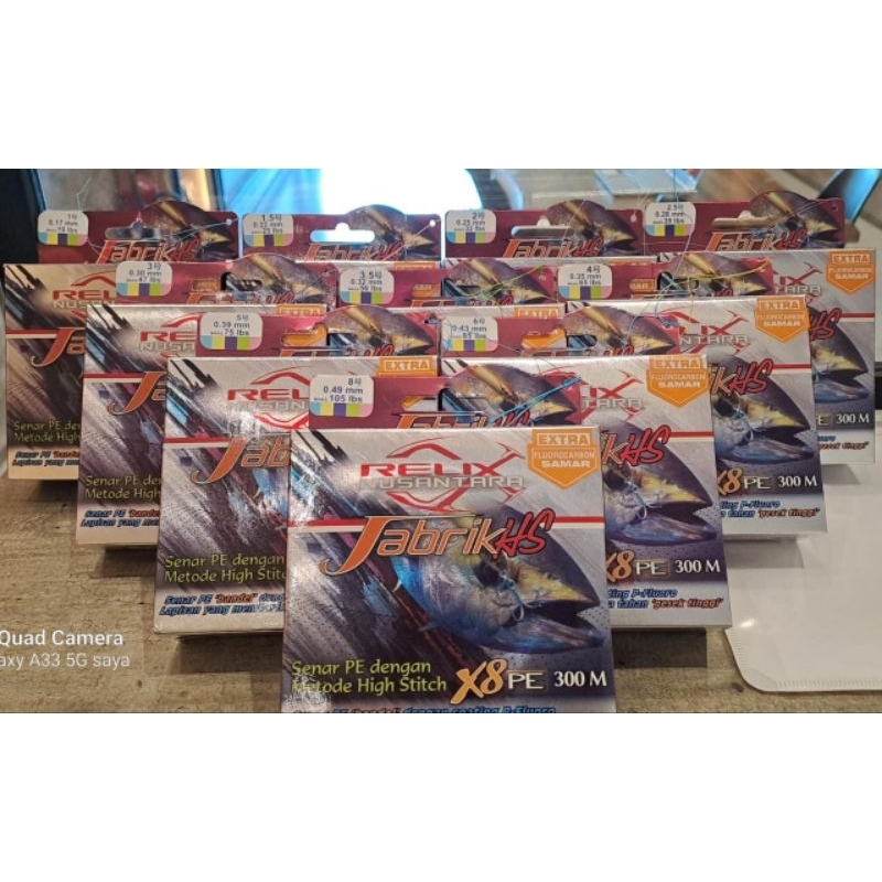 Jual benang pe relix nusantara jabrik hs 300m | Shopee Indonesia