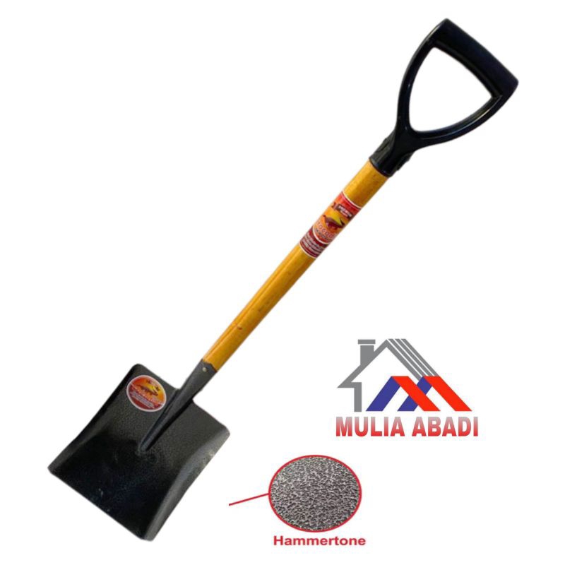 Jual SEKOP PASIR RATA BUAYA HAMMERTONE GAGANG KAYU TEBAL | Shopee Indonesia
